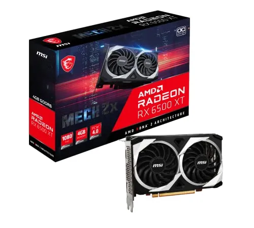 MSI Radeon RX 6500 XT MECH 2X 4G OC: Análisis y Opinion ⭐ | Tarjetas ...